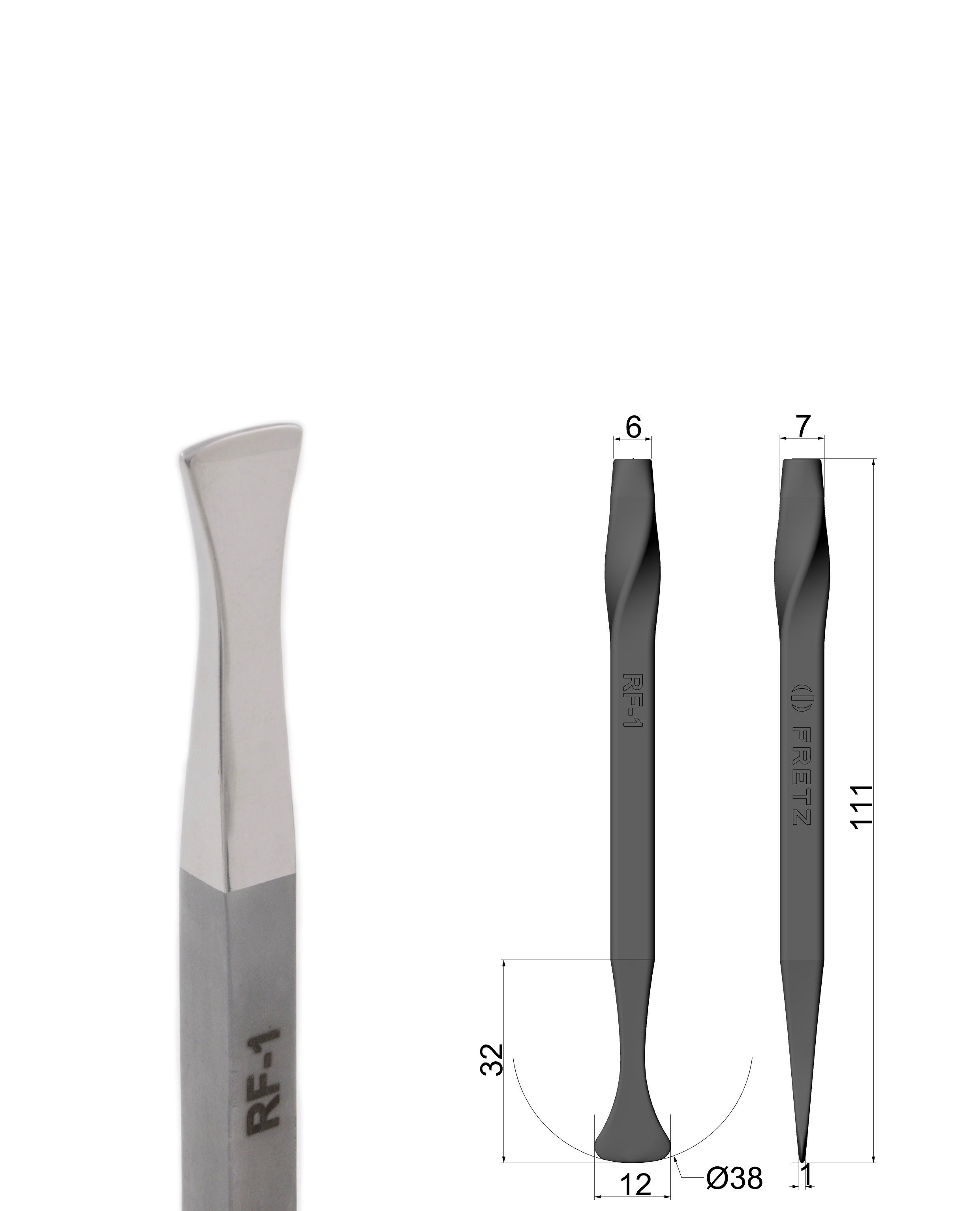 RF-1 thru RF-4 - Small Repousse- Fluting Set