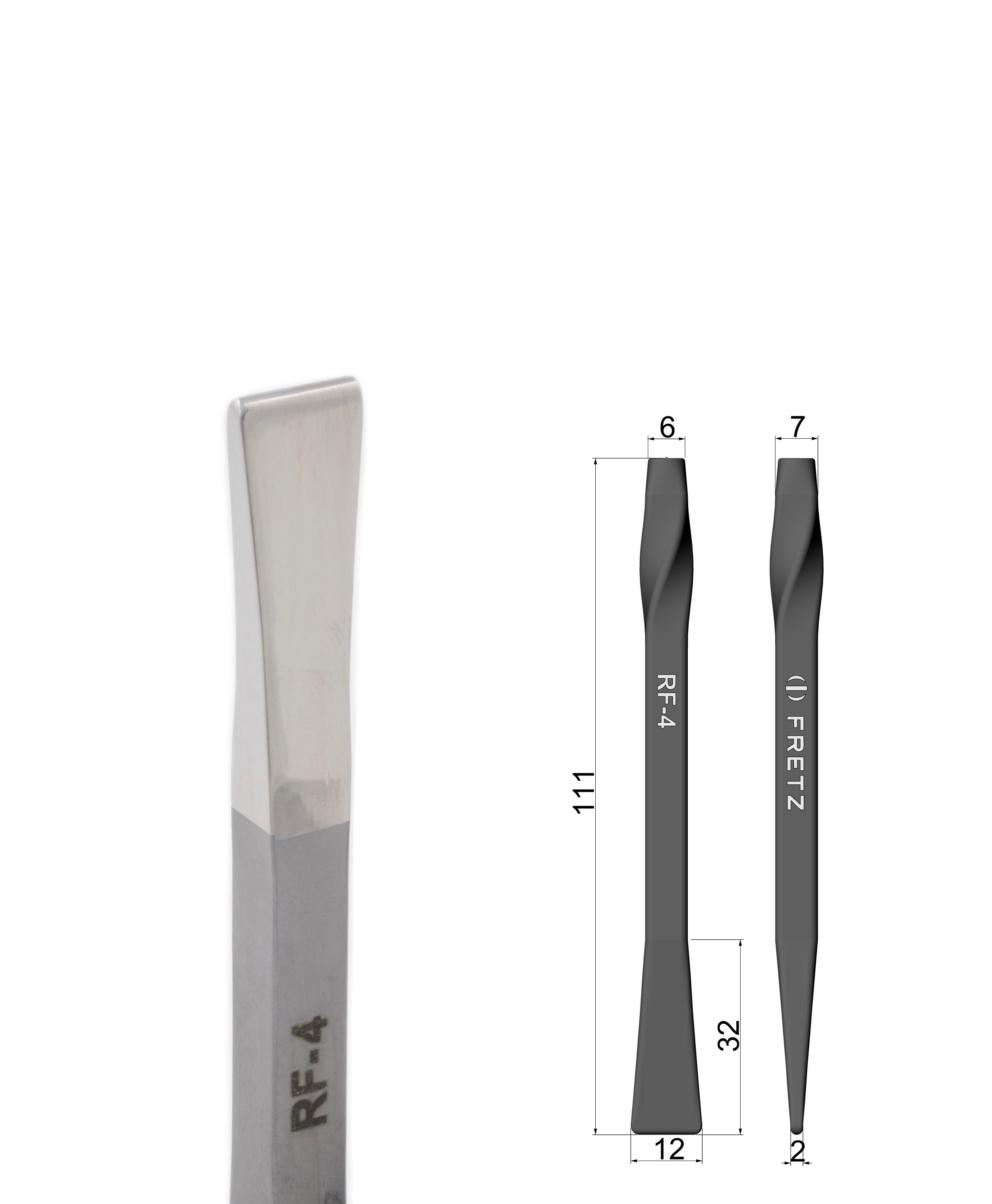 RF-1 thru RF-4 - Small Repousse- Fluting Set