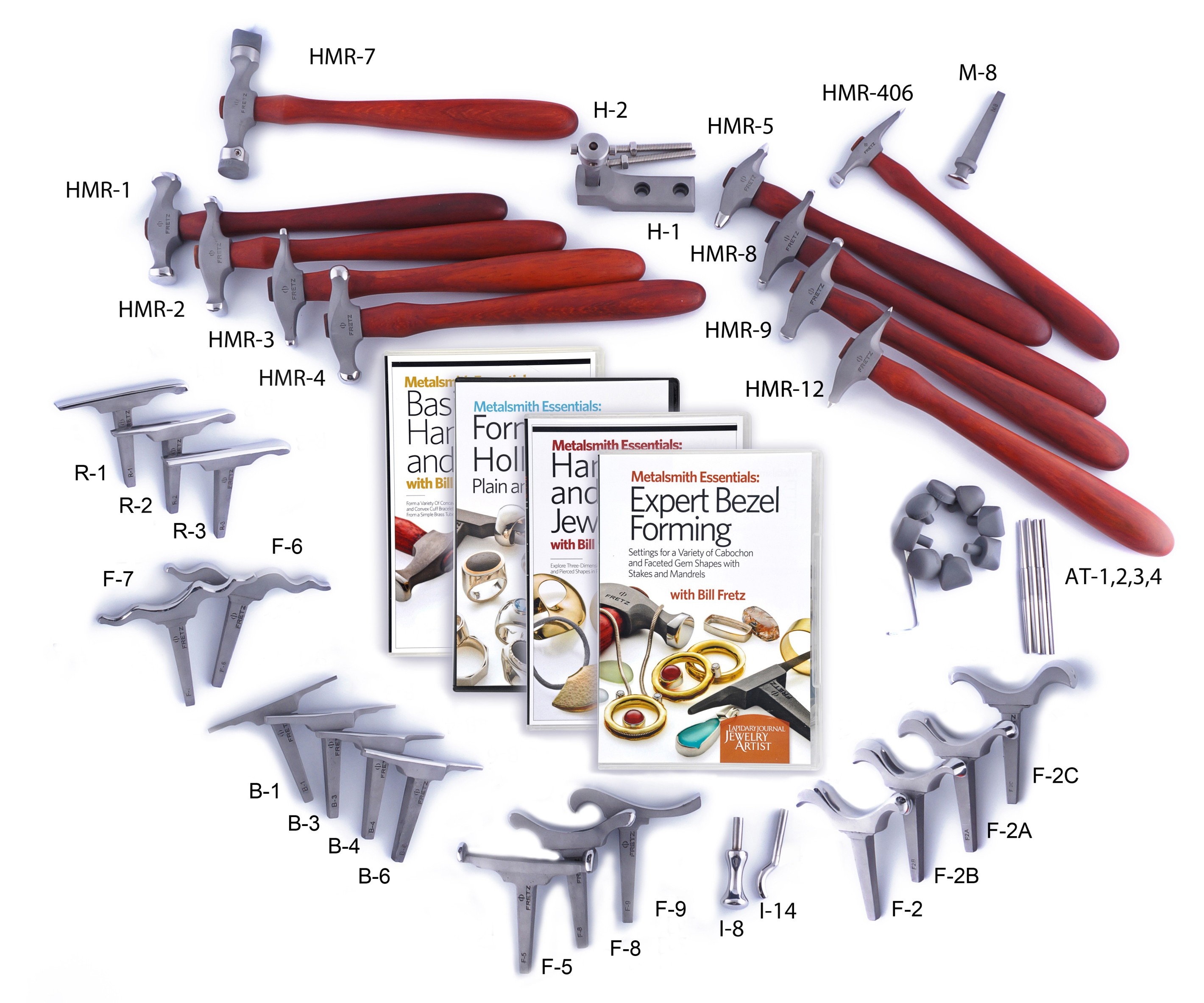 JA-6 Basic Jewelry Hammering and Forming Cuff Bracelets, Pendant, Bezel ...